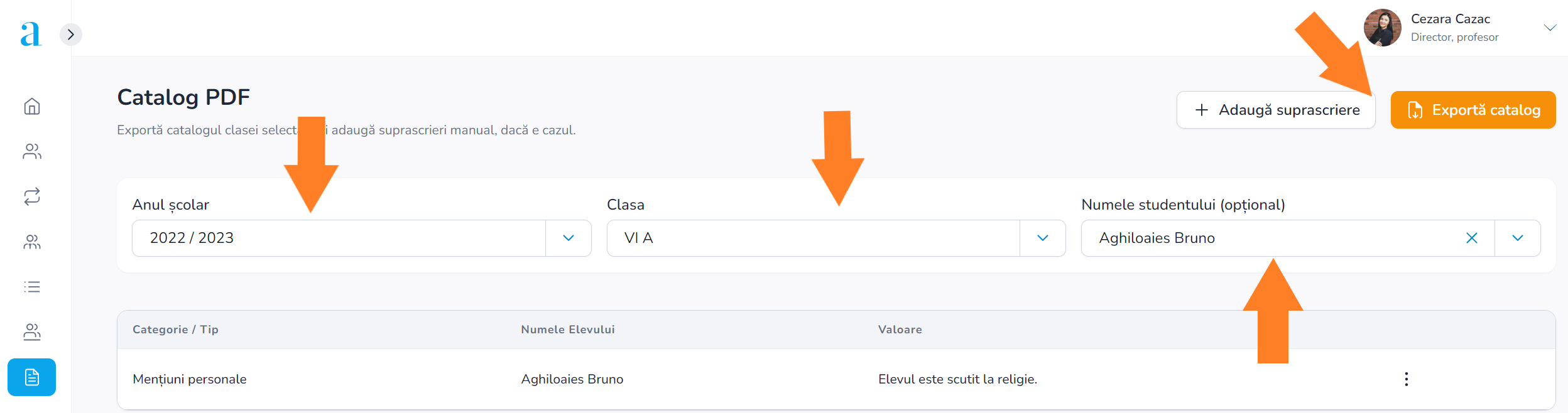 Cum descarc catalogul în format PDF - Manual web - Adservio