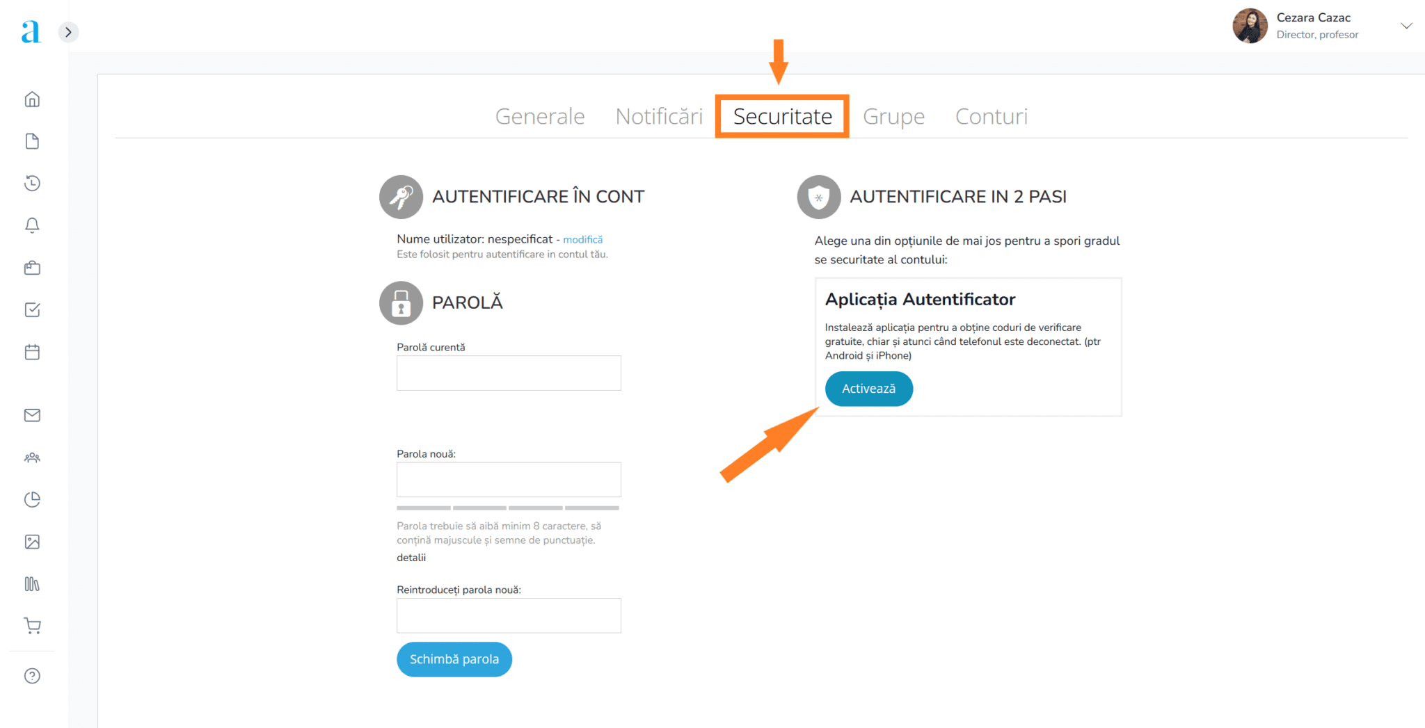 Cum securizezi contul tău Adservio? - Manual web - Adservio